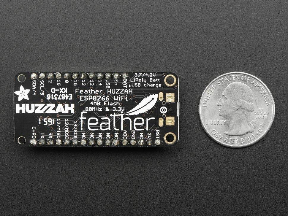 Assembled Feather Huzzah W Esp8266 Wifi With Stacking Headers
